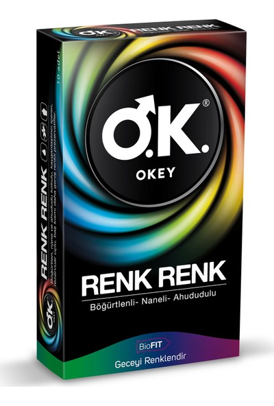 Okey Renk Renk Prezervatif 10'lu