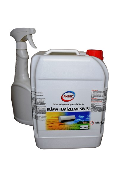 Akbel Klima Temizleme Sıvısı (Direk Kullanım) 5 Kg+Uygulama Spreyi
