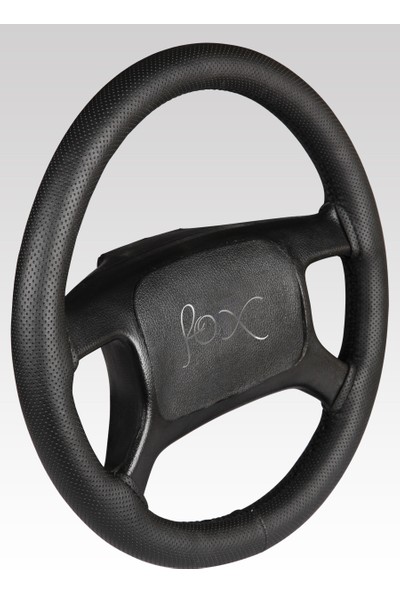 Fox Sarmalı Dikmeli Direksiyon Kılıfı Noktalı Siyah Model