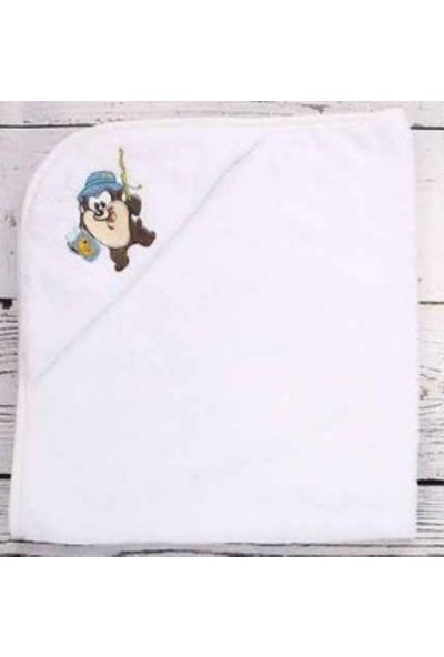 Özdilek Tazmanya Lisanslı Nakışlı Bebe Pelerini 80X80 Bambu Beyaz Özdilek Tazmanya Lisanslı Nakışlı Bebe Pelerini 80X80 Bambu Beyaz