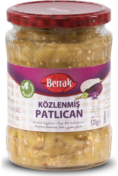 Berrak Közlenmiş Patlıcan Salatası 580 ml Cam