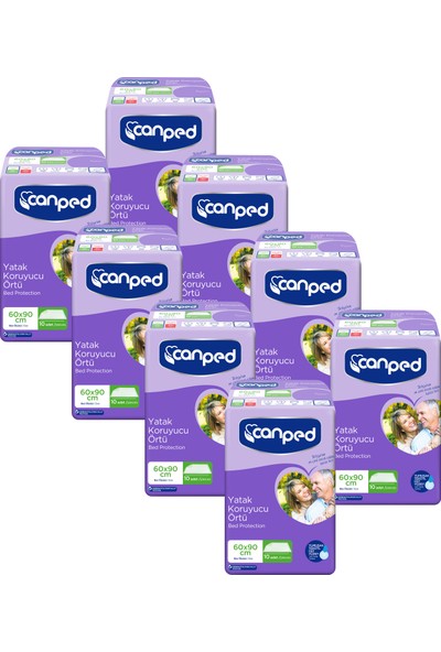 Canped Yatak Koruyucu Örtü (60cm*90cm) - (10x8) 80'li Canped Yatak Koruyucu Örtü (60cm*90cm) - (10x8) 80'li