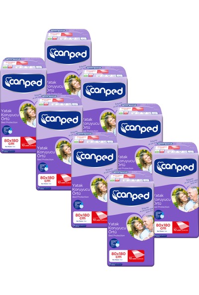Canped Yatak Koruyucu Örtü (80cm*180cm) - (10x8) 80'li Canped Yatak Koruyucu Örtü (80cm*180cm) - (10x8) 80'li