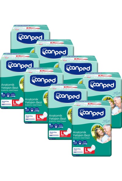 Canped Anatomik Hastabezi Normal Büyük (8x8) 64'lü Canped Anatomik Hastabezi Normal Büyük (8x8) 64'lü