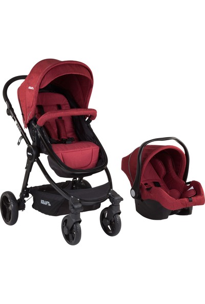 Kraft Oslo Travel Bebek Arabası - Kırmızı