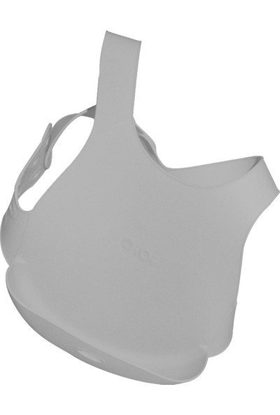 Oioi Silikon Mama Önlüğü - Gri
