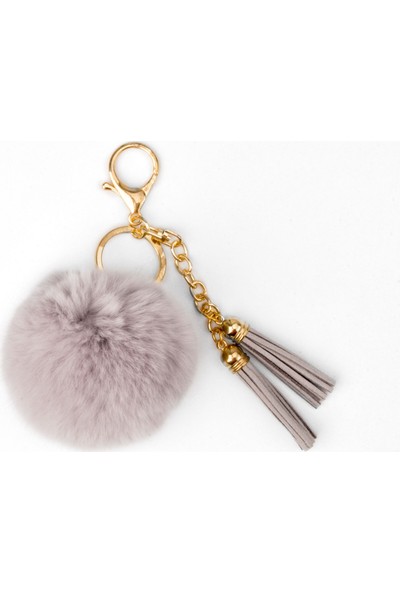 Madame Coco Tüylü Top Anahtarlık - Açık Mürdüm Madame Coco Tüylü Top Anahtarlık - Açık Mürdüm