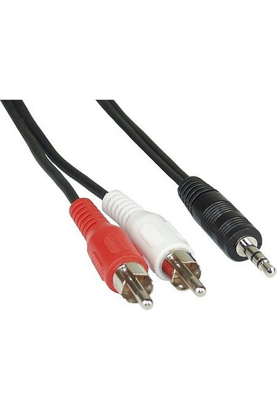 Qty Bilgisayar Anfı Bağlantı Kablosu 1.5M 2Rca 1 Aux