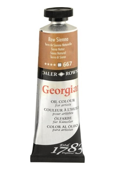 Daler Rowney Georgian Yağlı Boya 38ml - N:667 Raw Sienna