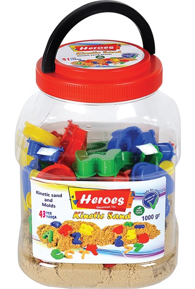 Heroes Kinetik Kum Pet Kutulu Harf Ve Rakamlar 1000Gr. Heroes Kinetik Kum Pet Kutulu Harf Ve Rakamlar 1000Gr.