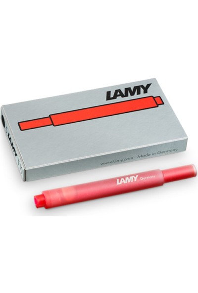 Lamy T10 Dolma Kalem Kartuşu Kırmızı Lamy T10 Dolma Kalem Kartuşu Kırmızı