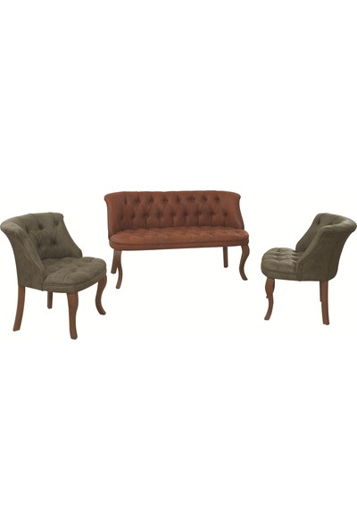 Çiday Concept Nubuk Çay Seti Koltuk Takımı