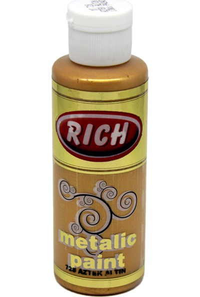 Rich Metalik Parlak Sedefli Boya 728 - Aztek Altın 130 cc Rich Metalik Parlak Sedefli Boya 728 - Aztek Altın 130 cc