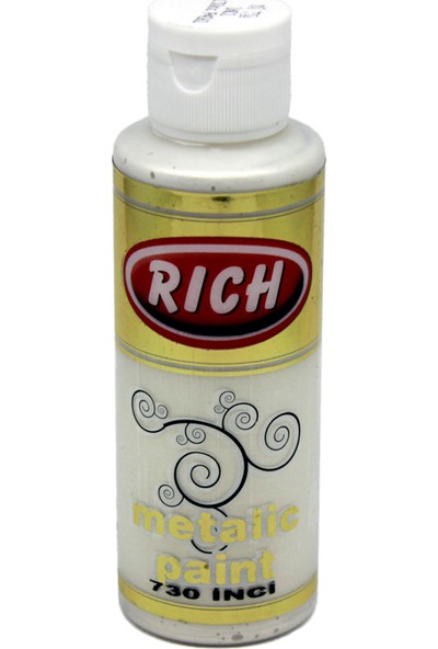 Rich Metalik Parlak Sedefli Boya 730 - İnci 130 cc Rich Metalik Parlak Sedefli Boya 730 - İnci 130 cc