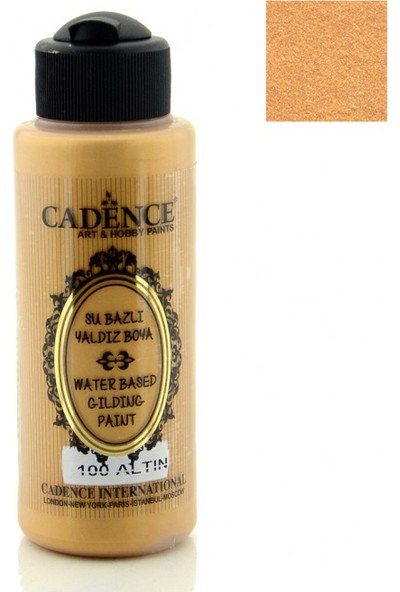 Cadence Yaldız Metalik Boya 100 - Altın 120 ml Cadence Yaldız Metalik Boya 100 - Altın 120 ml