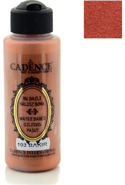 Cadence Yaldız Metalik Boya 103 - Bakır 120 ml Cadence Yaldız Metalik Boya 103 - Bakır 120 ml