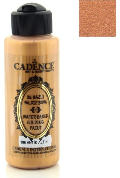 Cadence Yaldız Metalik Boya 106 - Antik Altın 120 ml Cadence Yaldız Metalik Boya 106 - Antik Altın 120 ml