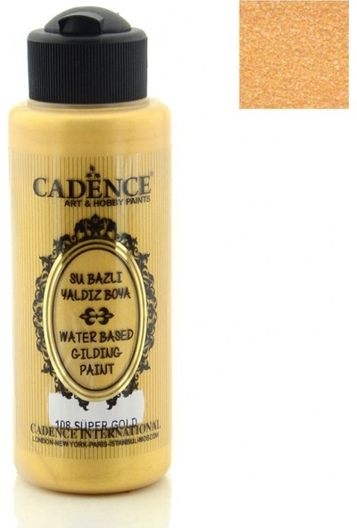 Cadence Yaldız Metalik Boya 108 - Süper Altın 120 ml