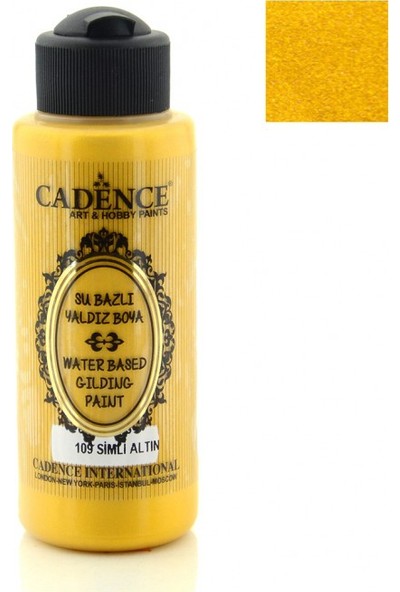Cadence Yaldız Metalik Boya 109 - Simli Altın 120 ml Cadence Yaldız Metalik Boya 109 - Simli Altın 120 ml