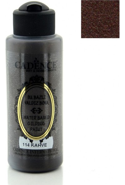 Cadence Yaldız Metalik Boya 114 - Kahve 120 ml Cadence Yaldız Metalik Boya 114 - Kahve 120 ml