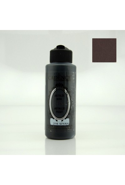 Cadence Sedefli Metalik Boya 216 - Siyah 120 ml Cadence Sedefli Metalik Boya 216 - Siyah 120 ml