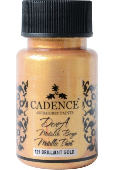 Cadence Dora Metalik Boya 121 - Brilliant Altın 50 ml Cadence Dora Metalik Boya 121 - Brilliant Altın 50 ml
