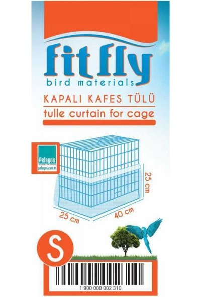Fit Fly Alti Kapalı Kafes Tülü Small