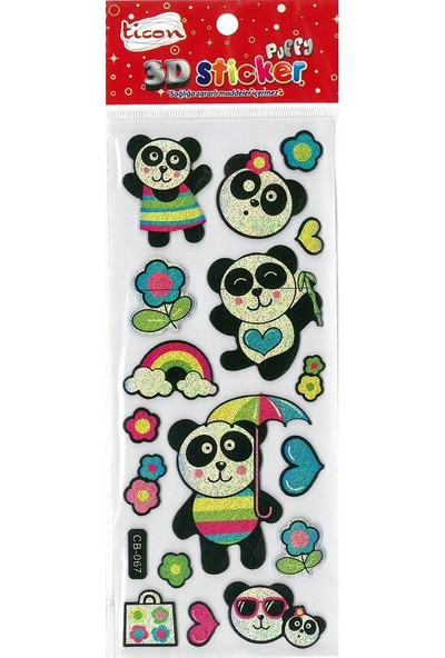 Ticon 177574 3D Puffy Sticker