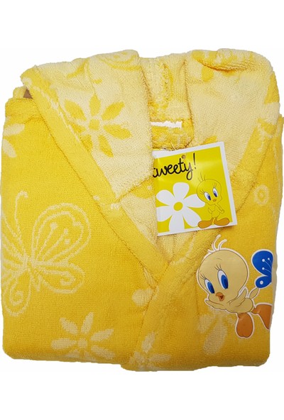 Özdilek Tweety Flutter Lisanslı Çocuk Bornoz Set 1-2 Yaş Özdilek Tweety Flutter Lisanslı Çocuk Bornoz Set 1-2 Yaş