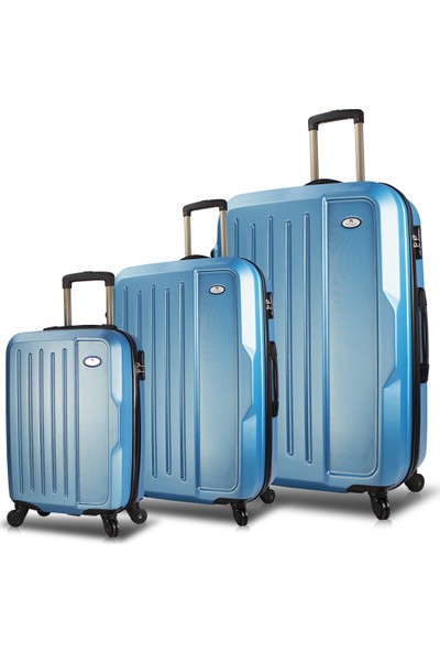 My Valice Travel Abs 3'lü Valiz Seti Mavi