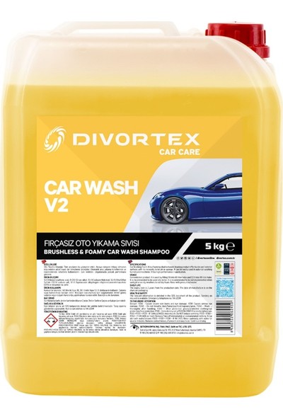 Divortex Car Wash V2 Fırçasız Araç Yıkama Köpüğü 5 Kg. Divortex Car Wash V2 Fırçasız Araç Yıkama Köpüğü 5 Kg.