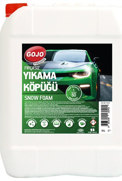 Gojo Fırçasız Oto Yıkama Şampuanı 10 Kg 1/60 Süper Konsantre Gojo Fırçasız Oto Yıkama Şampuanı 10 Kg 1/60 Süper Konsantre