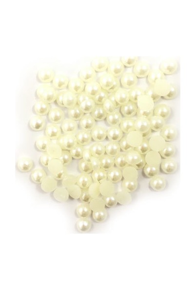 Hobiniyarat Yarım İnci Boncuk 8 mm - 100 Adet Hobiniyarat Yarım İnci Boncuk 8 mm - 100 Adet