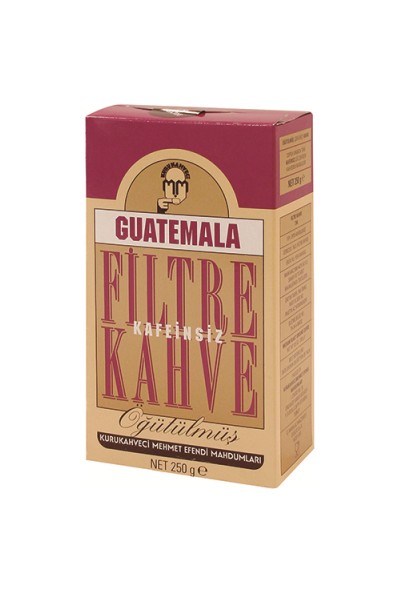 Mehmet Efendi Guatemala Filitre Kahve 250 gr (Kafeinsiz) Mehmet Efendi Guatemala Filitre Kahve 250 gr (Kafeinsiz)