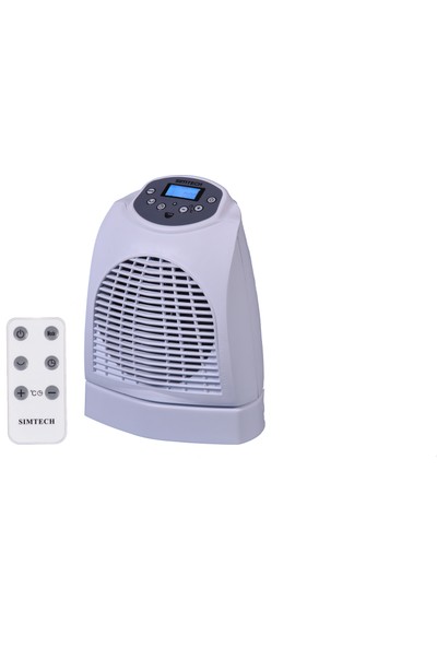 Simtech KM-1715 Uzaktan Kumandalı Ve Dijital Göstergeli Fanlı Isıtıcı
