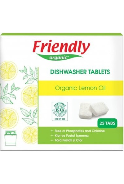 Friendly Organic Bulaşık Makinesi Tableti 25 Adet Friendly Organic Bulaşık Makinesi Tableti 25 Adet