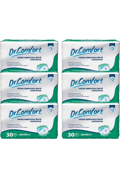 Dr.Comfort 60X90 Cm Yatak Koruyucu Örtü 30X6 180 Adet