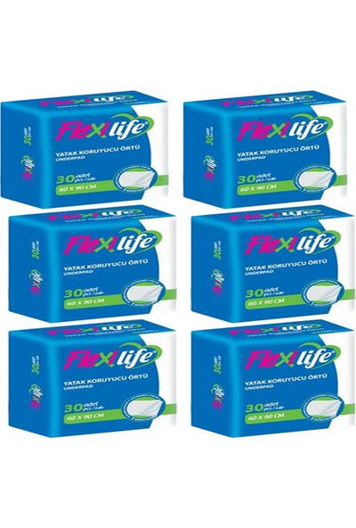 Flexilife 60X90 Cm Yatak Koruyucu Örtü 30X6 180 Adet