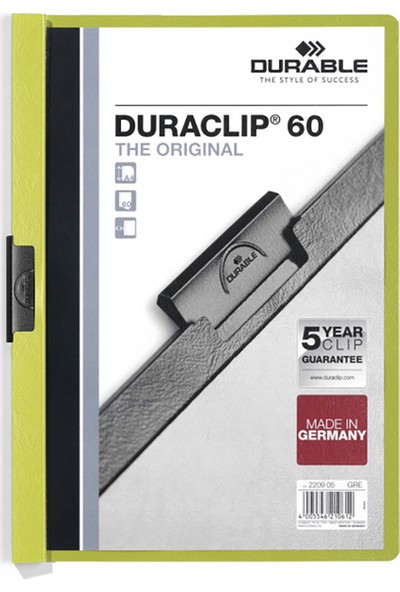 DURABLE DURACLIP Original 60 Sf. Kapasiteli - Yeşil