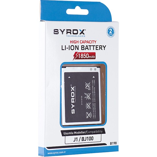 Syrox J1 Batarya SYX-B198 Fiyatı - Taksit Seçenekleri