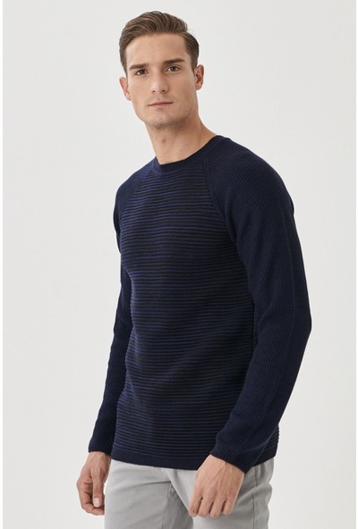 AC&Co / Altınyıldız Classics Standart Fit Bisiklet Yaka Triko Kazak