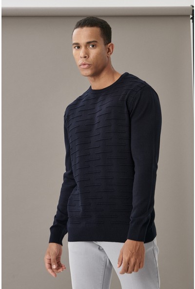 AC&Co / Altınyıldız Classics Standart Fit Bisiklet Yaka Triko Kazak