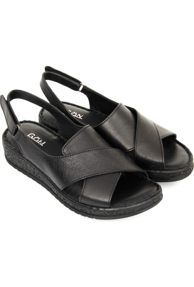 Gönderi(R) Hakiki Deri Dolgu Taban Sandalet 45836