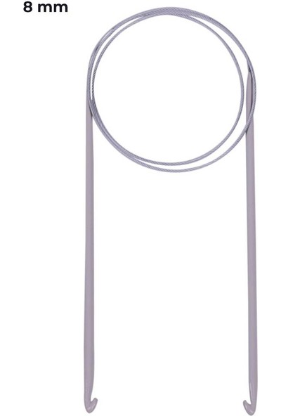 Sultan Çelik Telli Misinalı Tığ 80 cm 8 mm