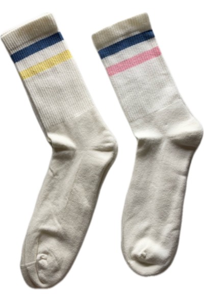 Tiny Touch Çizgili 2 Li Pamuk Çorap