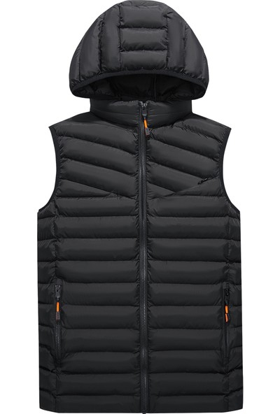 HomeMiyn Erkek Düz Renk Ayrılabilir Kapüşonlu Yelek (Yurt Dışından) HomeMiyn Erkek Düz Renk Ayrılabilir Kapüşonlu Yelek (Yurt Dışından)