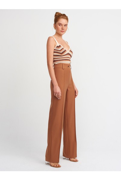 Dilvin 4888 Uzun Pantolon-Taba Dilvin 4888 Uzun Pantolon-Taba