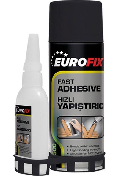 Badem10 Eurofix Profesyonel Hızlı Yapıştırıcı Japon 200 ml + 45 gr Badem10 Eurofix Profesyonel Hızlı Yapıştırıcı Japon 200 ml + 45 gr