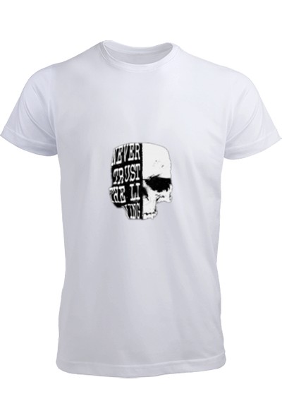 Never Trust The Living Tasarım Erkek Tişört