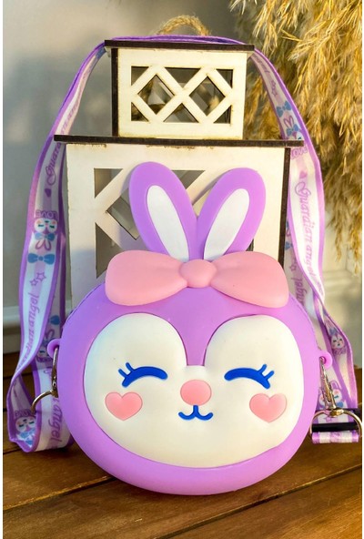 Şubu Tasarım Tavşan Figürlü Kız Çocuk Çanta Lila SBT627